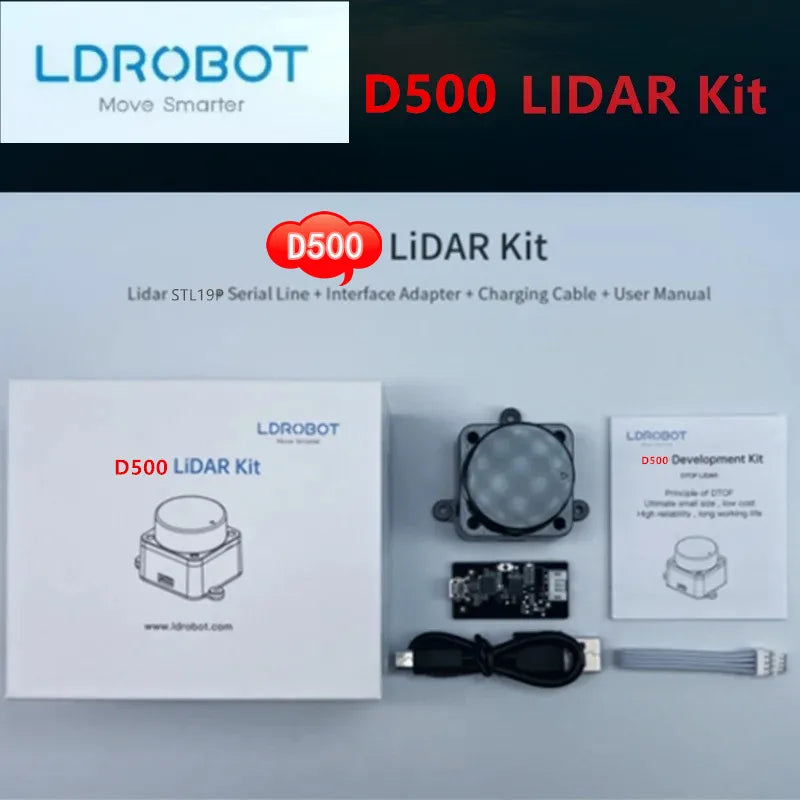 LDROBOT LD06 LD19 D300 OF laser Radar Lidar Scanner 360° Scanning D500– Sensorlidar