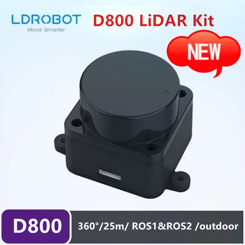 LDROBOT D800 Lidar Kit 25meters DTOF ROS Car SLAM Navigation Scanning ...