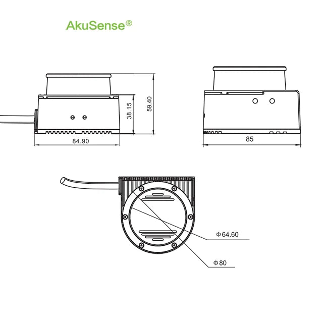 for robot AGV laser scanner AkuSensor 20m radar sensor lidar mapping d ...