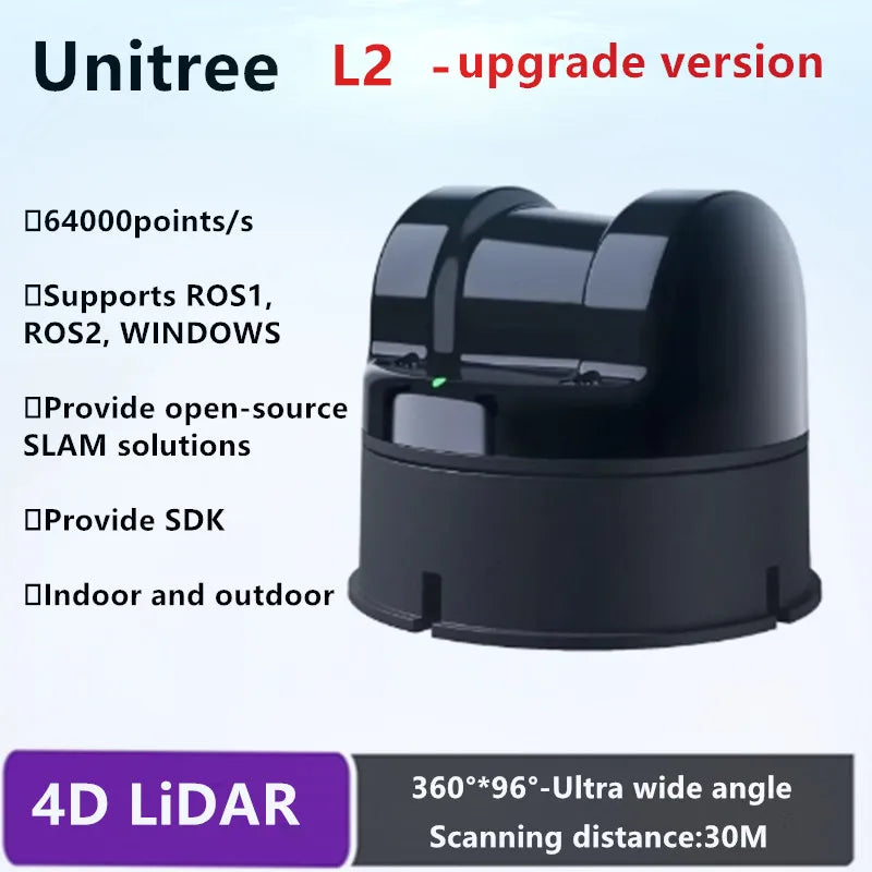 New Unitree L2 Bionic 4D LiDAR sensor 3D Scanner 360° TOF Performance ...