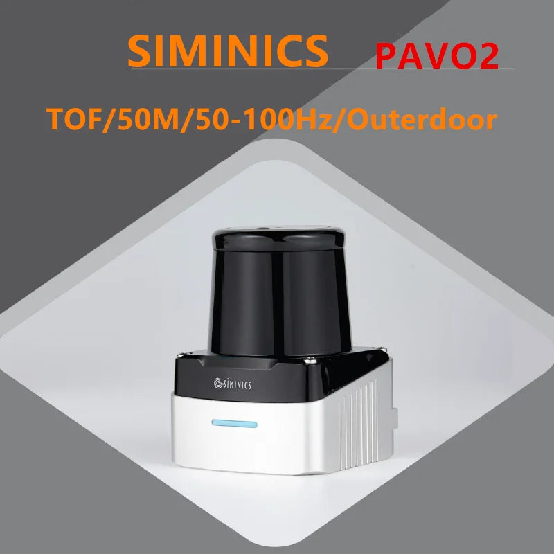 SIMINICS PAVO2 100Hz 50m TOF Outdoor Lidar Sensor for robot Navigation ...