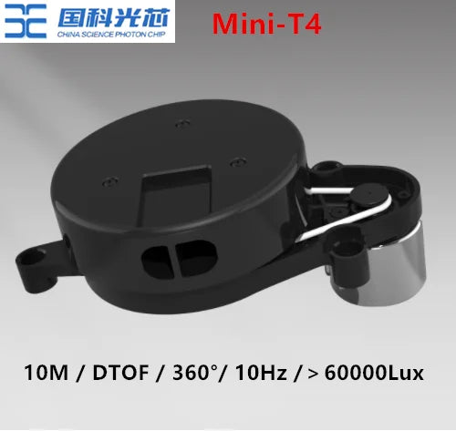 Mini-T4 10m DTOF 360 ° scanning ranging LiDAR sensor for map surveying ...