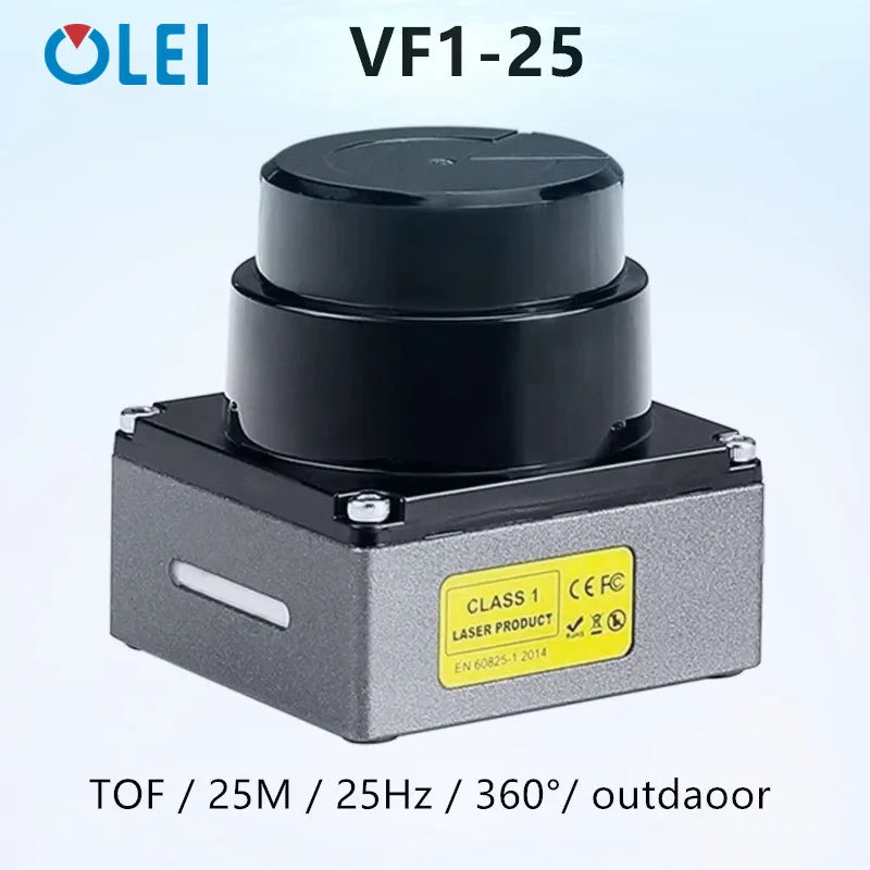 Olei 25m 2D lidar ranging scanning radar AGV small logistics vehicle o ...