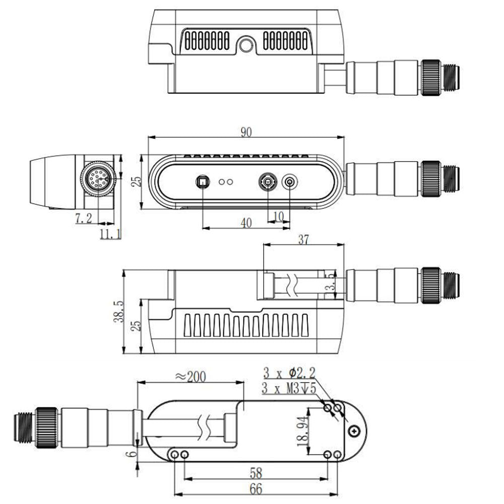 iHawk P150E 3D Structured Light Camera for High Precision Imaging ...